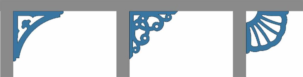 All Things Porch - PVC Brackets, Corbels, Balusters, Spandrel